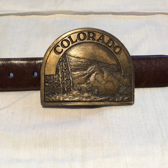 Indiana Metal Craft | Accessories | Vintage Colorado Metal Belt Buckle ...